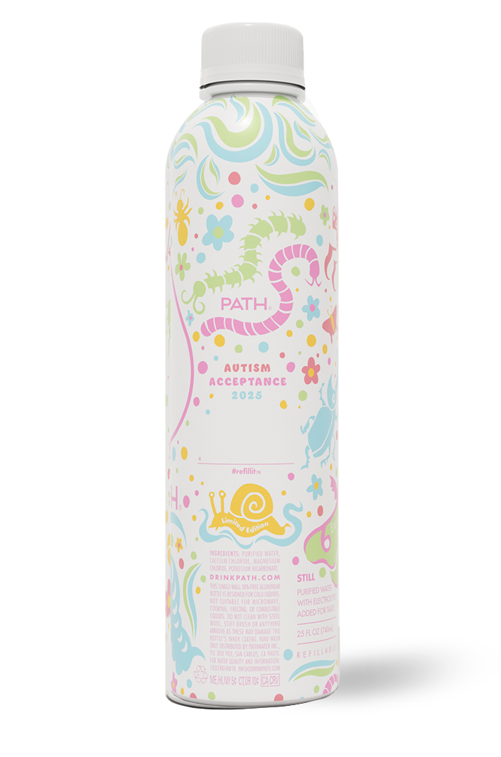2025 Autism Acceptance Refillable Aluminum Bottled Water - PATH Water