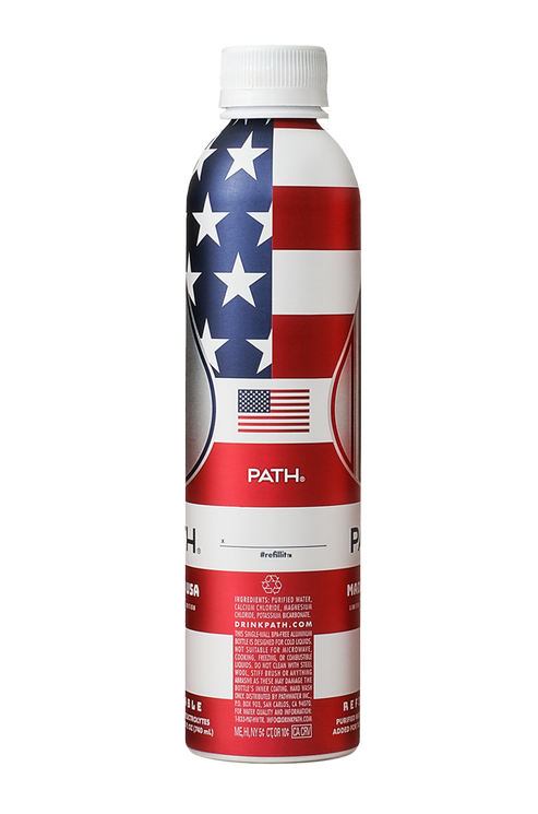 2025 Made in USA Refillable Aluminum Bottled Water - PATH Water