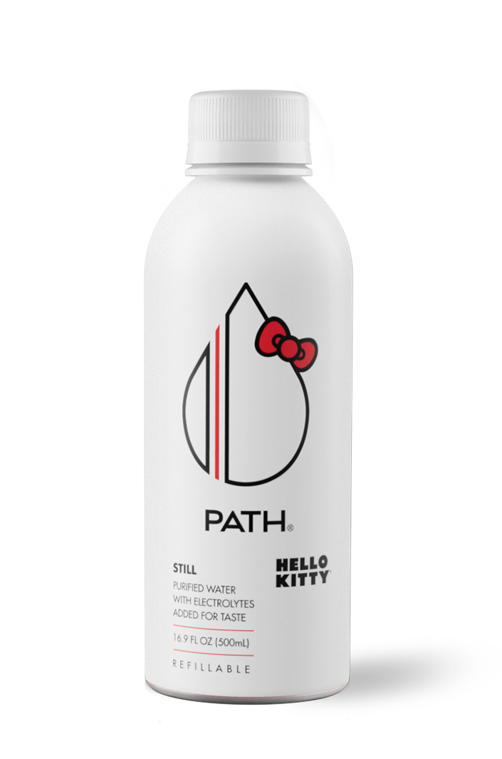 Hello Kitty Limited Edition Refillable Bottled Water 20oz - PATH Water