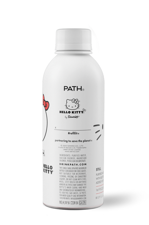 Hello Kitty Limited Edition Refillable Bottled Water 20oz - PATH Water