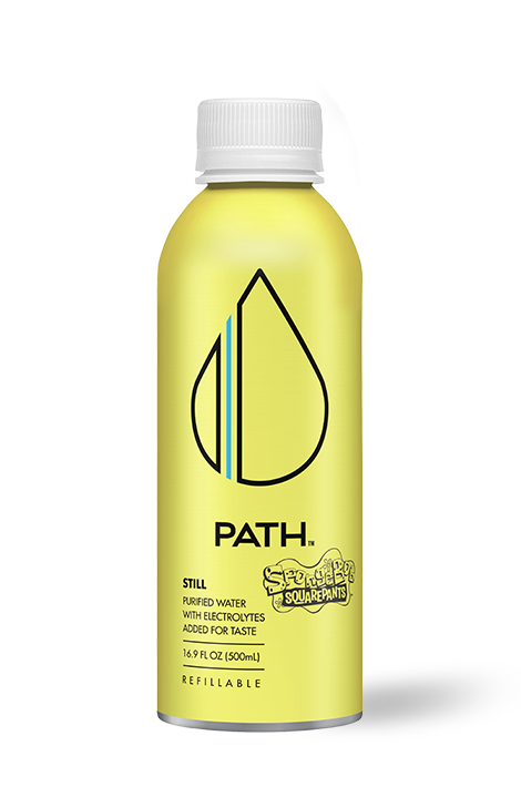 SpongeBob 16.9 oz Limited Edition Aluminum Water Bottles | PATH Water