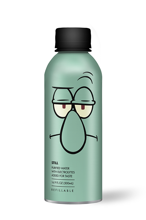 SpongeBob 16.9 oz Limited Edition Aluminum Water Bottles | PATH Water